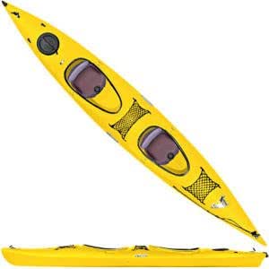 Amazon.com : Prijon Capri II Tandem Kayak w/o Rudder Yellow, One Size ...