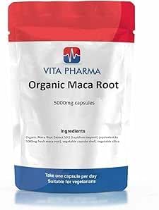 VITA PHARMA Organic Maca Root 5000mg 240 Capsules : Amazon.co.uk ...