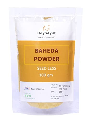 NITYAAYUR Baheda Powder Seed Less Terminalia bellirica Behda/Bahera ...