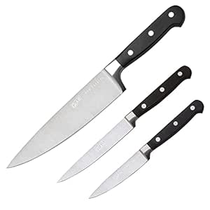 Buy Glad 3 Piece Kitchen Knife Set for Prep | Stainless Steel Paring ...