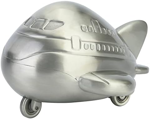 Amazon.com : Airplane Piggy Bank Alloy Money Bank Saving Box with Air ...