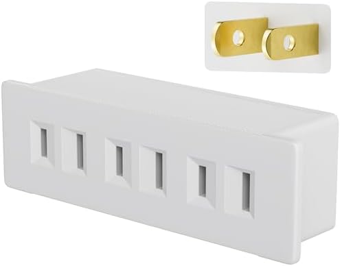 Amazon.com: 2 Prong Power Strip 3-Outlet Extender, 2-Prong to 2-Prong ...
