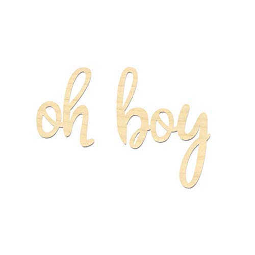 Amazon.com: Oh Boy Wording Sign- Oh Boy Laser Cut Wording : Home & Kitchen