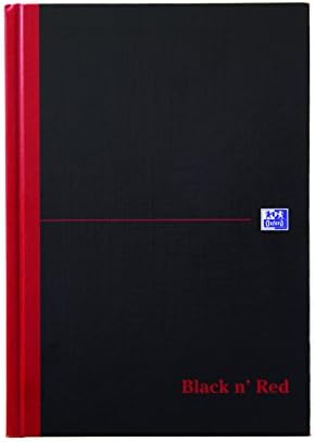 Oxford Black n' Red A5 Hardback Casebound Notebook, Ruled with Single ...