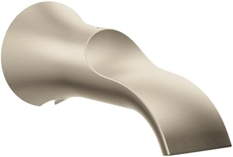 Moen Voss Brushed Nickel Replacement Tub Non-Diverter Spout 1/2-Inch ...