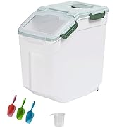 Amazon.com: Qiveno 2 Pack Rice Storage Container with Measuring Cup 50 ...