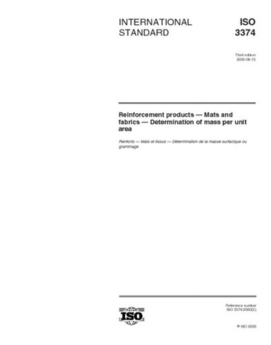 ISO 3374:2000, Reinforcement products - Mats and fabrics ...