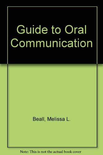 Amazon | Guide to Oral Communication | Beall, Melissa L. | Words & Language