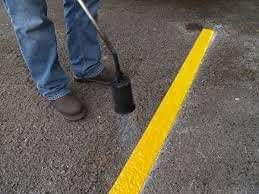 Mind The Gap Yellow Road Line Marking Torch-On 50mm Wide (2") x 5m Long ...