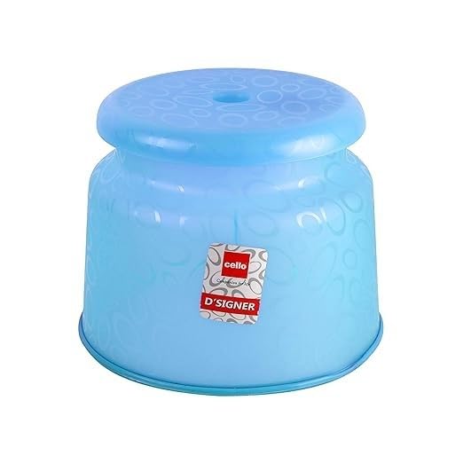 Cello Plastic Designer Stool, Standard, Blue, Set of 1 : Amazon.in ...