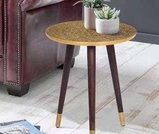 MIHRAB Impression TEA TABLE LEG's/CENTRE TABLE WOODEN ROUND THREE LEG's ...