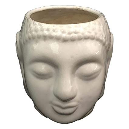 Indian Gardens - Ceramic Pot for planters (Buddha Pot) : Amazon.in ...