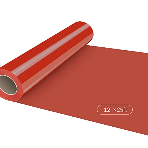 Snapklik.com : Dysania Red HTV Heat Transfer Vinyl Rolls-12x25FT Red ...