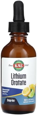 Amazon.com: Lithium Orotate Drops, Lemon Lime, 2 fl oz (59 ml), KAL ...