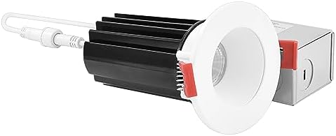 LUXRITE 2 Inch LED Recessed Lighting with Junction Box, 15W, 5 Color ...