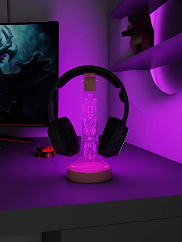 Snapklik.com : YuanDian Light Up Headphone Stand For Desk, Gaming ...