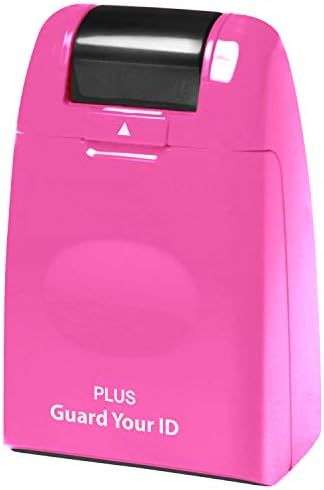 Amazon.com: Plus Guard Your ID Roller Stamp, Pink : Office Products