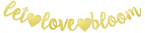 Amazon.com: KUNGOON Let Love Grow Banner with Rose Flower,for Wedding ...