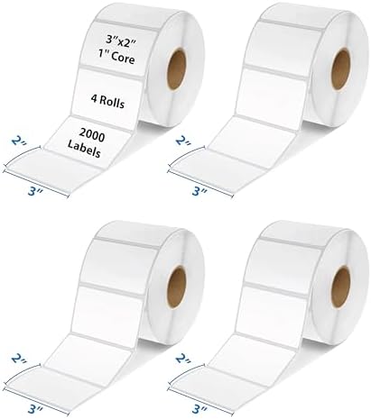 Amazon.com: Svel Thermal Shipping Label for Rolls, Perforated White ...