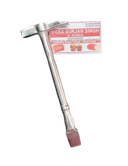 Baba Surjan Singh & Sons Tabla Hammer (Silver) (5 Pcs.) : Amazon.in ...