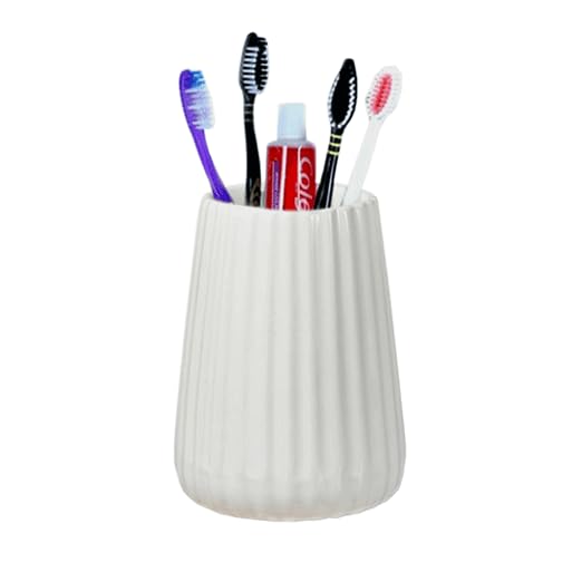 LOOKS FIRST Ceramic Handmade Tooth Brush Holder Stand | Perfect for ...