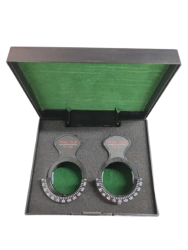 Optical 2 Set of Trial Optical Lens Piece Clip Frame Holds 1 1/2" Trial ...