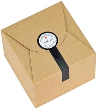 Amazon.com: WEWILUCK Brown Gift Box with Stickers, 10 Pack Small Cute ...