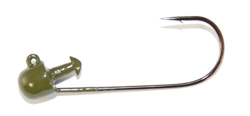 Gambler Giggy Head Jig with 5/0 Hook-Pack of 4 (Green, 1/8-Ounce ...