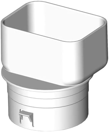 Amazon.com : Flex-Drain ADP53102 Downspout Adaptor, Landscaping Drain Pipe Adapter 3 by 4 by 4 ...