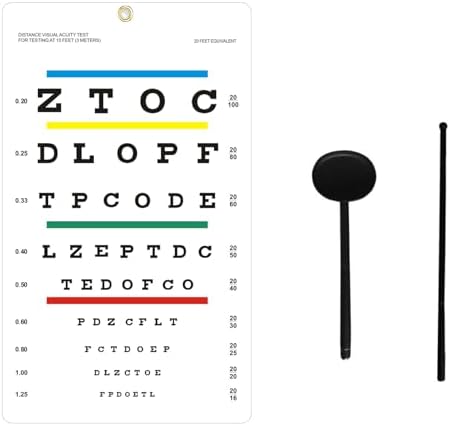Amazon.com: Upgraded Snellen Eye Chart for Eye Exams 10 Feet 14x8 ...