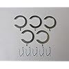 Amazon.com: Fabrics and Drapes Bypass/Carryover Drapery Rings- Will ...