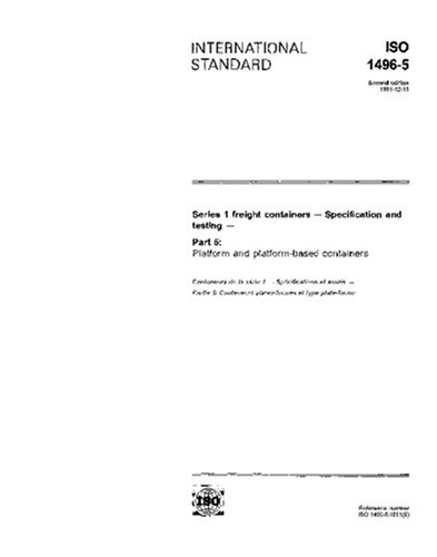 ISO 1496-5:1991, Series 1 freight containers - Specification and ...