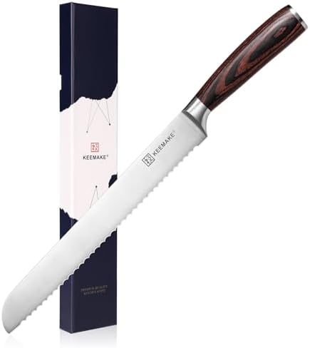 Amazon.com: Saken Serrated Bread Knife 10 Inch - High-Carbon German ...