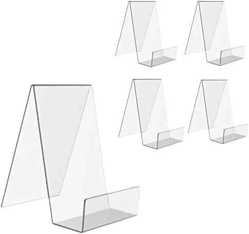 Amazon.com: Clear Acrylic Book Stand with Ledge, Transparent Book ...