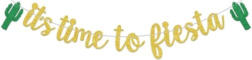 Amazon.com: It's Time to Fiesta Banner, Wedding Engagement Birthday ...