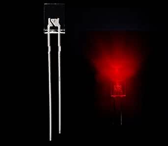 Amazon.com: 100pcs 2x5x7mm red Led Rectangle Water Clear Light LED red ...