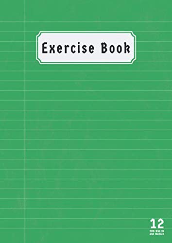 12mm Ruled Exercise Book and Margin: 12mm Lined Exercise Book A4 for ...