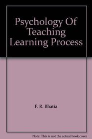 Amazon.in: Buy Psychology Of Teaching Learning Process Book Online at ...