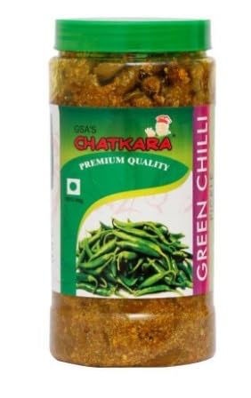 CHATKARA Green Chilli Pickle 900 gram : Amazon.in: Grocery & Gourmet Foods