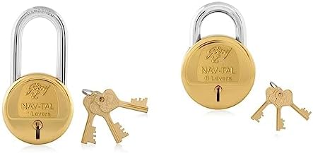 Godrej Locking Solutions and Systems 3597 Key Padlock (Brass Gold ...