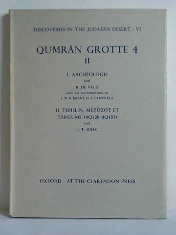 Amazon.com: Qumran Grotte 4: II. I. Archeologie. II. Tefillin, Mezuzot ...