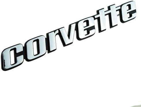Amazon.com: 1Pc Corvette Rear Bumper Emblem Letter Badge Replacement ...