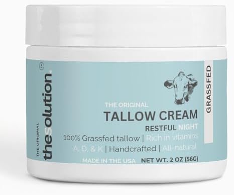Amazon.com: Beef Tallow for Skin - Moisturizer Cream - 100% Grass Fed ...