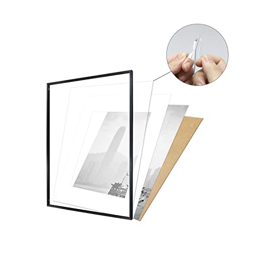 SILD A3 Poster Frame – Aluminium Black Picture Frame A3 with Mount for ...
