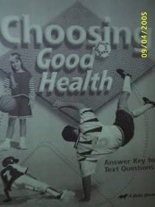 Choosing Good Health Test, Quiz, and Worksheet Key - 6 (Sixth Grade ...