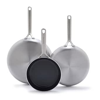 Amazon.com: GreenPan GP5 Vista 5-Ply Stainless Steel 8” 10” and 12 ...