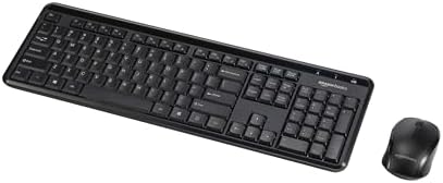 Amazon Basics Wireless Computer Keyboard and Mouse Combo - Quiet and ...