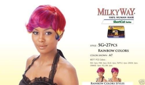 Milky Way Human Hair Weave Short Cut Series SG_27Pcs 2 by Milky Way ...