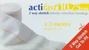 Actifast 2 Way Stretch Tubular Bandage 10.75cm Yellow 5 metres by Acti ...