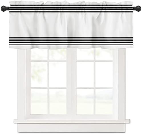 Amazon.com: RLFisher DBA RLF Home Polka Dot Valance, Medium, Black ...
